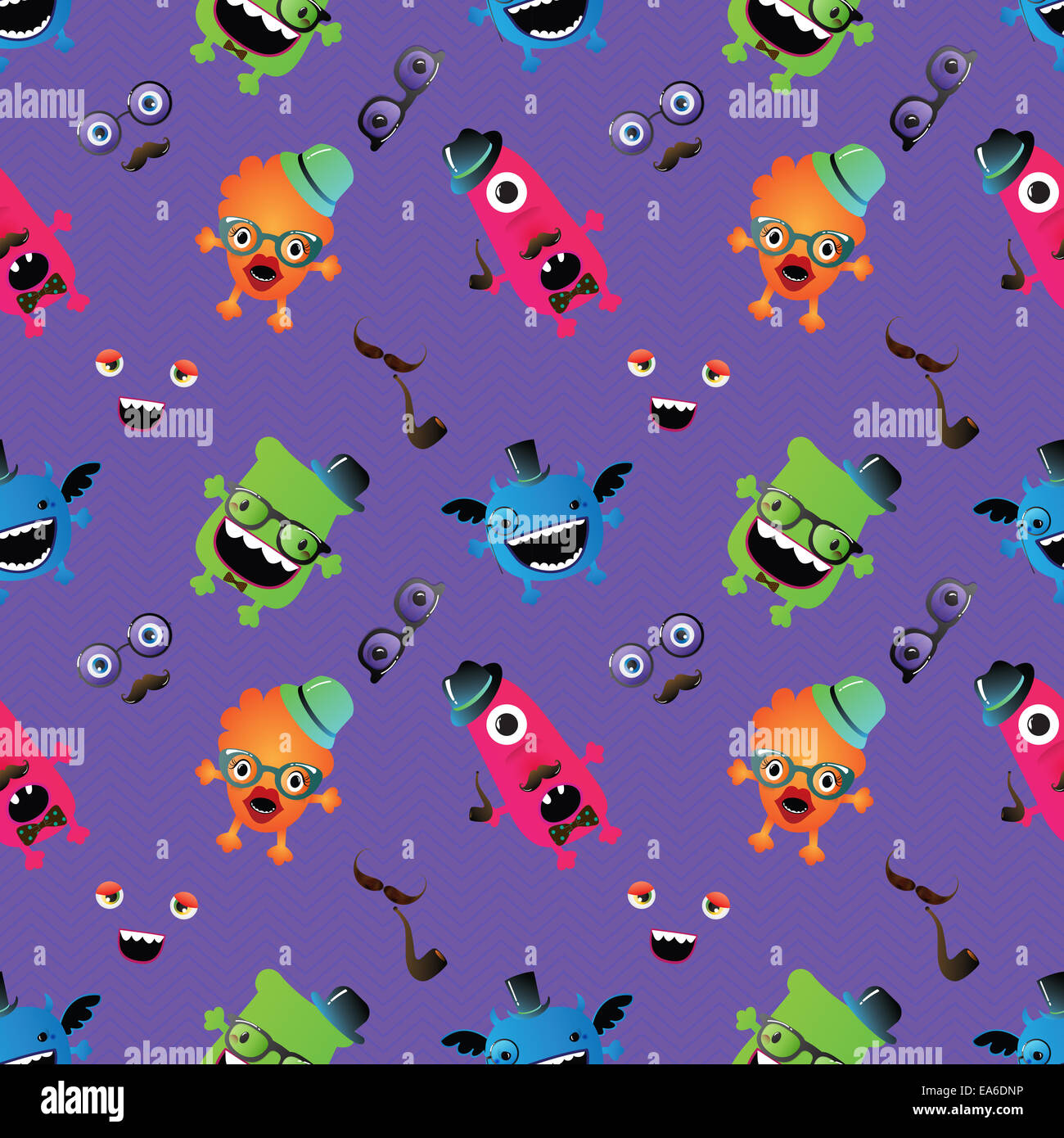 Monster pattern hi-res stock photography and images - Alamy