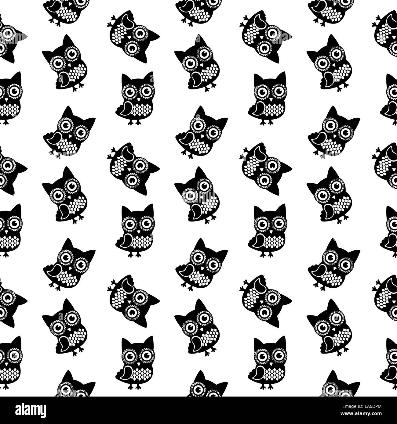 Owl design pattern hi-res stock photography and images - Alamy