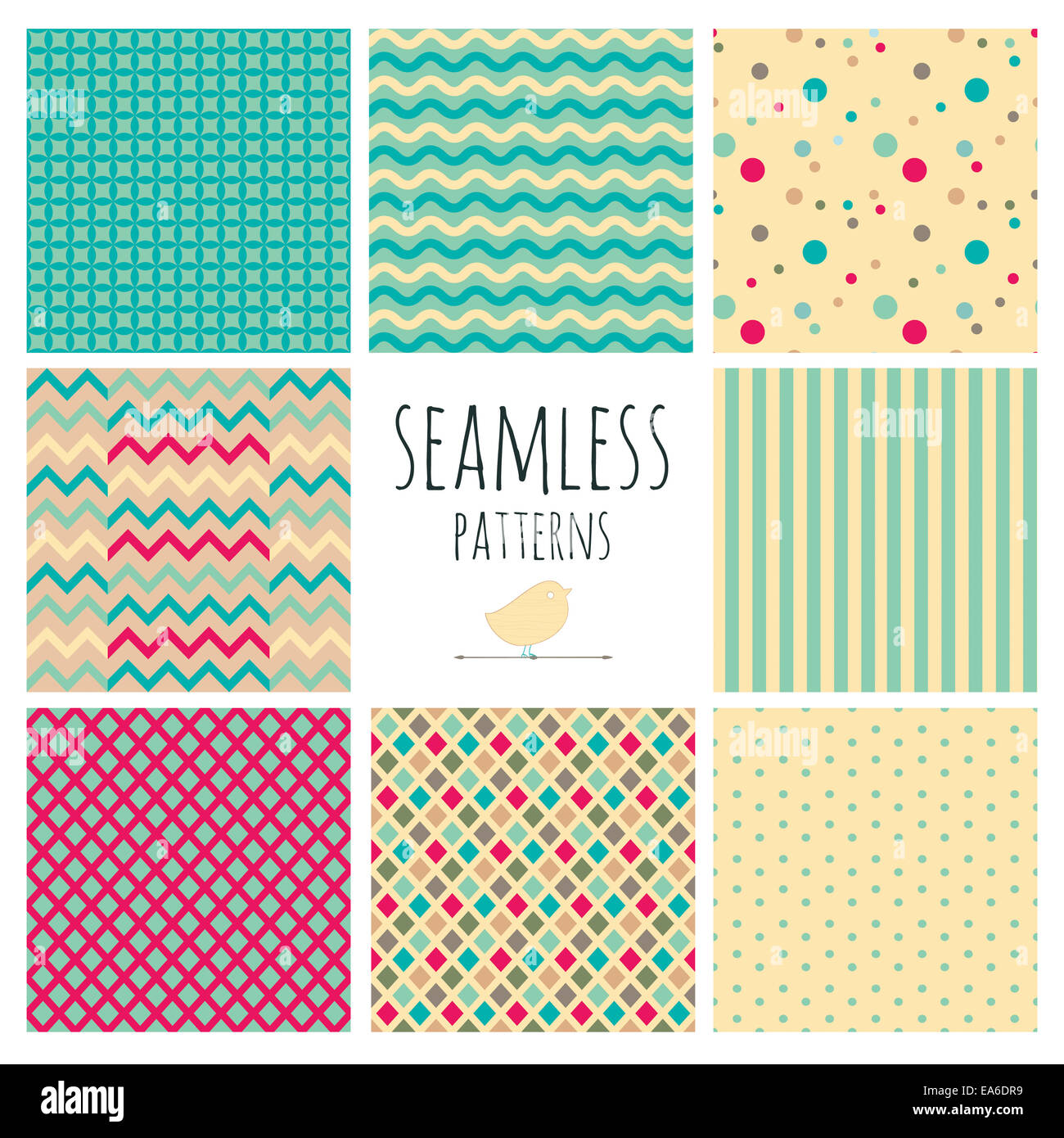 Seamless colorful background abstract Cut Out Stock Images & Pictures - Alamy