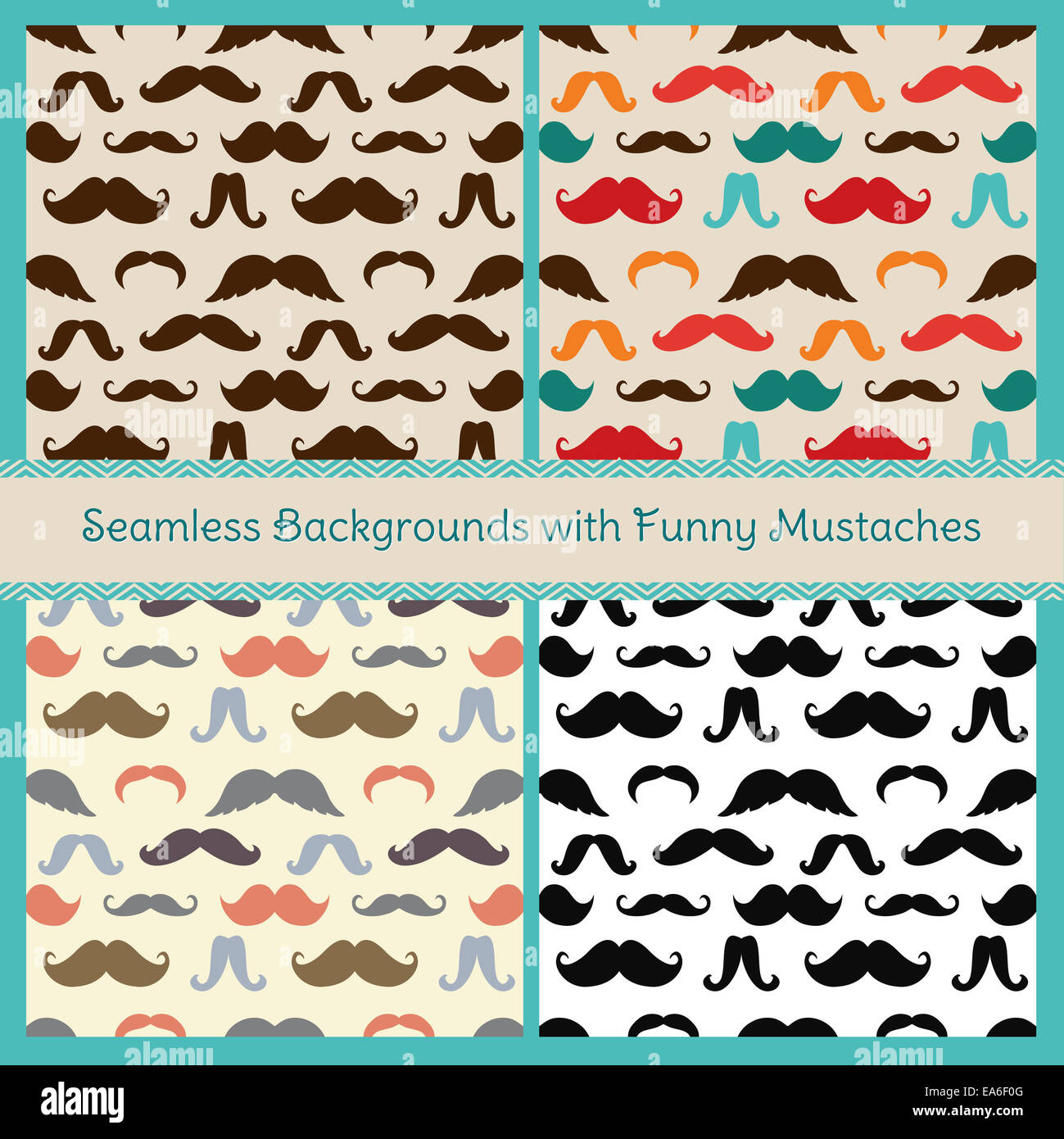 Mustaches pattern hi-res stock photography and images - Alamy