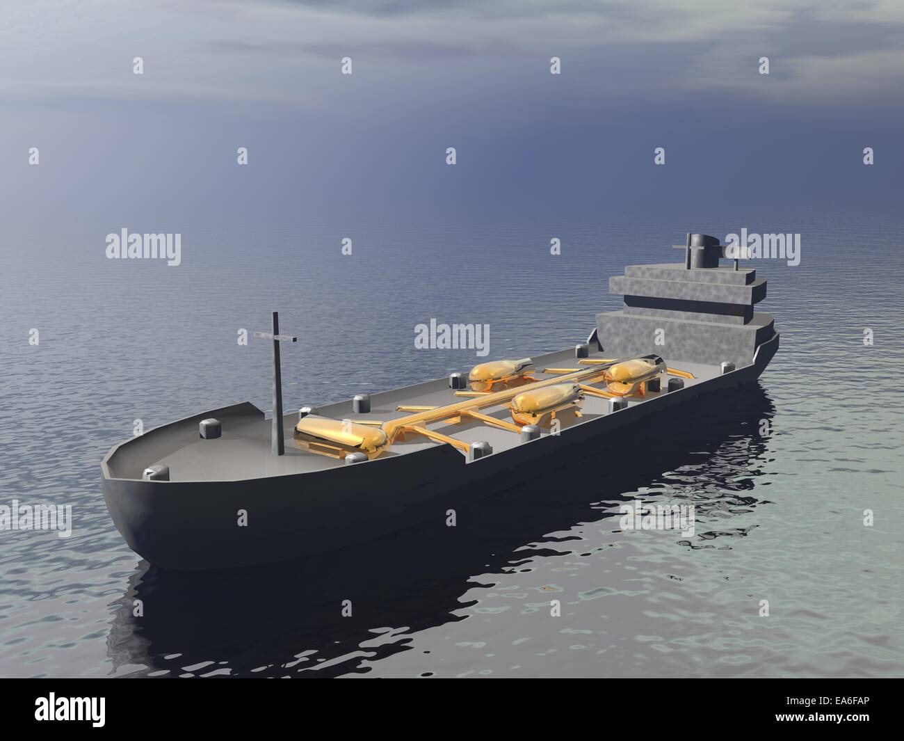 Tanker ship - 3D render Stock Photo - Alamy