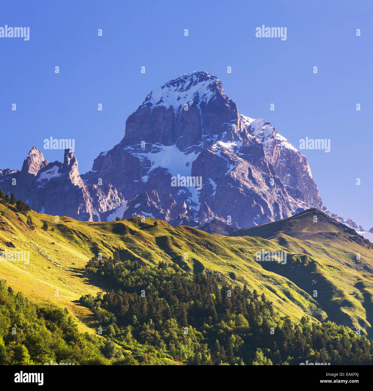 Ushba glacier hi-res stock photography and images - Alamy