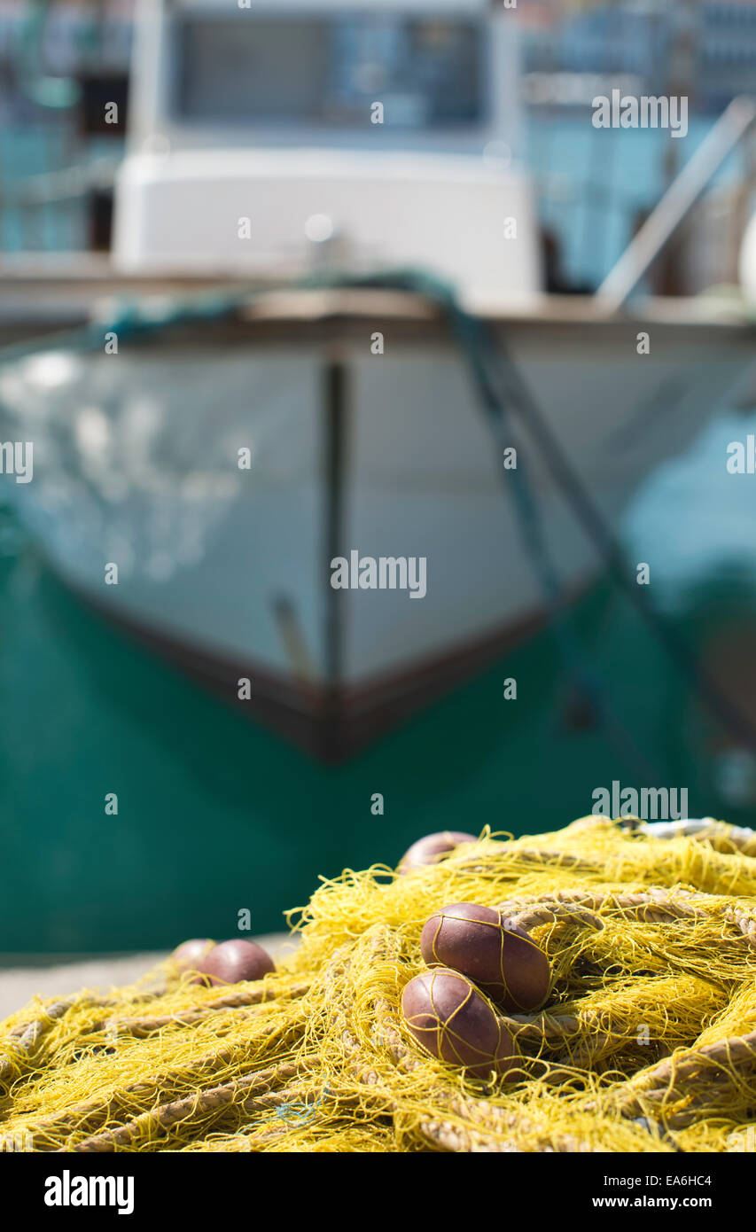 Fishing boat net hi-res stock photography and images - Alamy