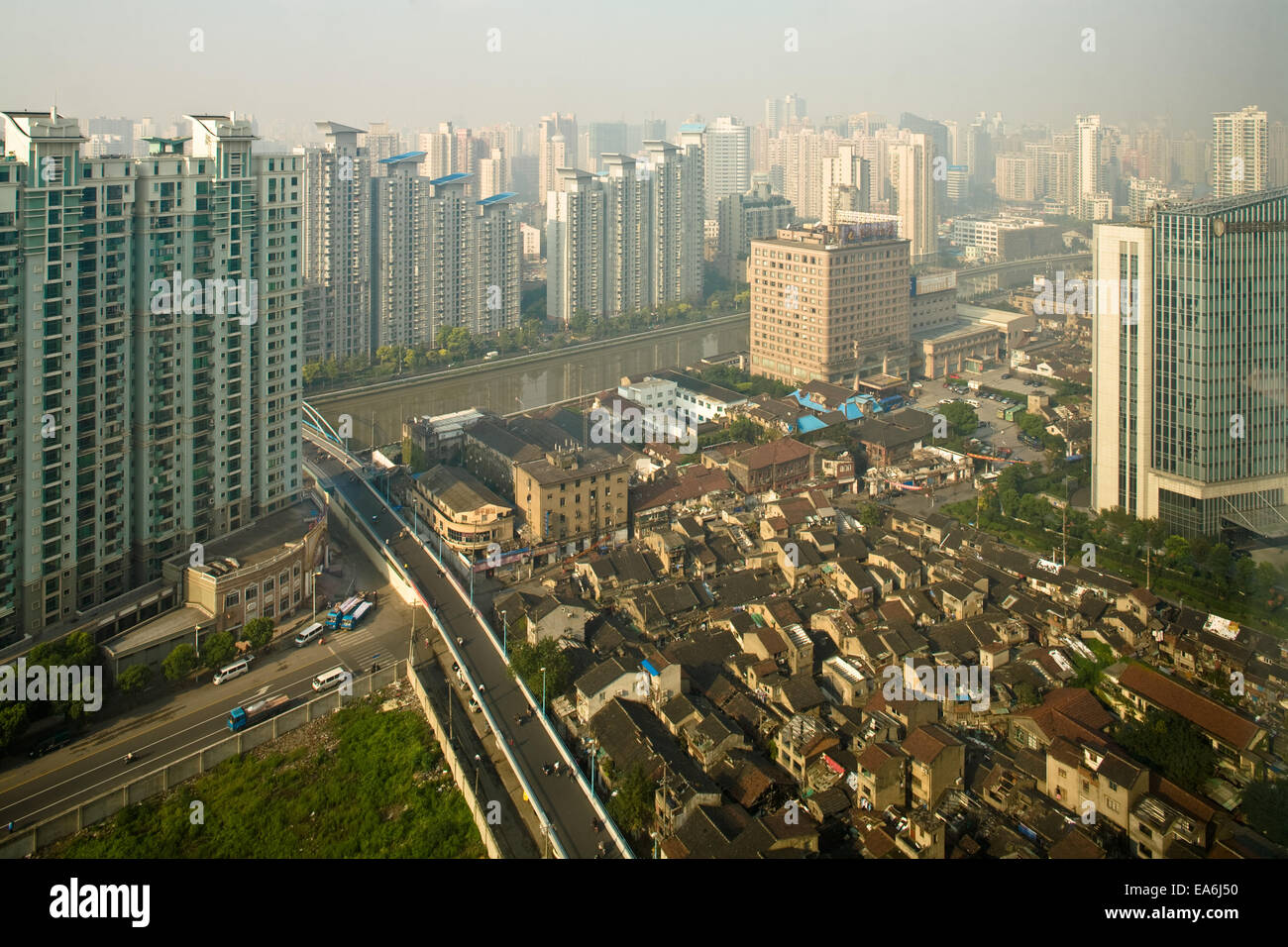 Elevated city view district hi-res stock photography and images - Alamy