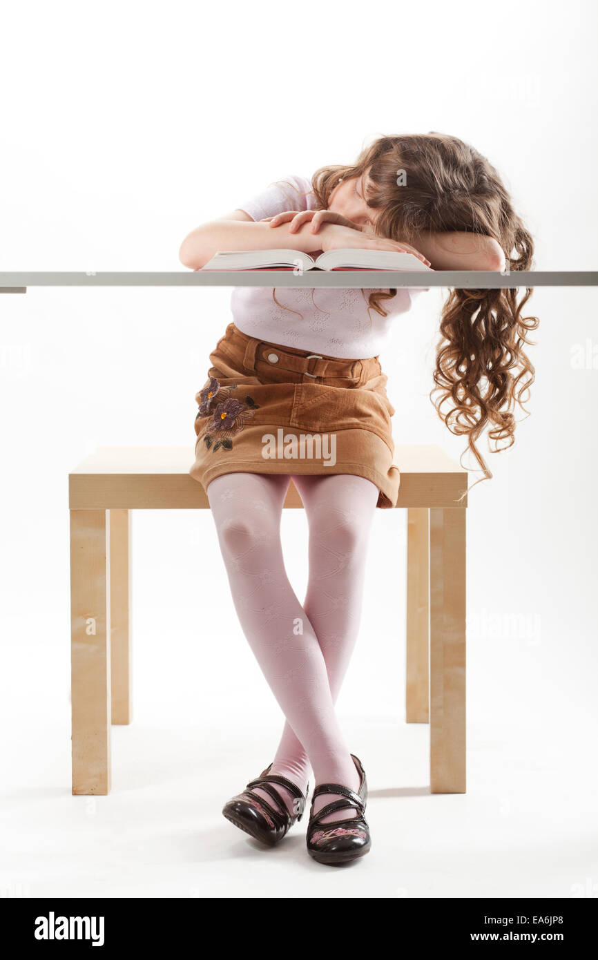 Kid asleep book hi-res stock photography and images - Alamy