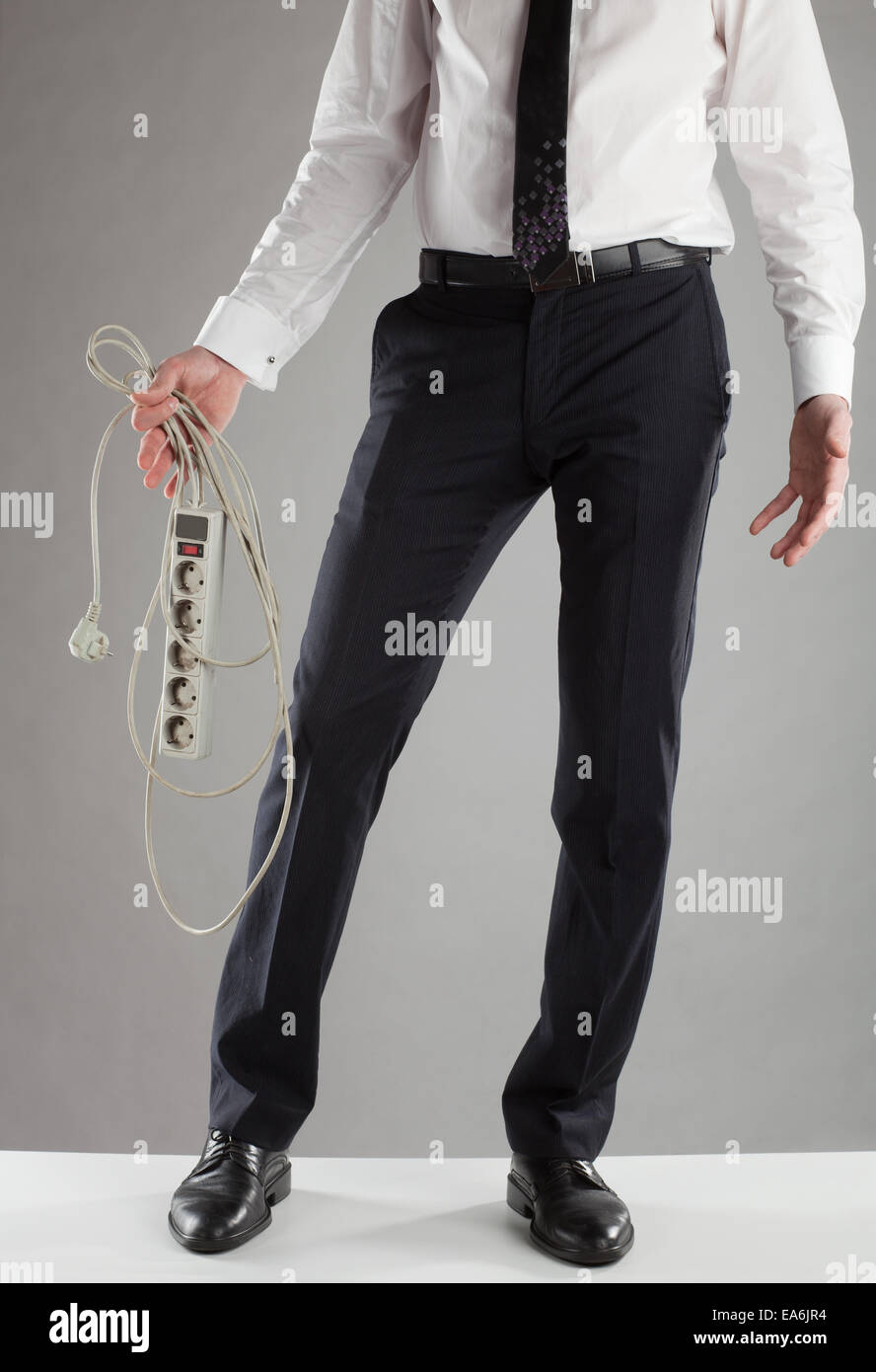 young man's torso with wires Stock Photo - Alamy