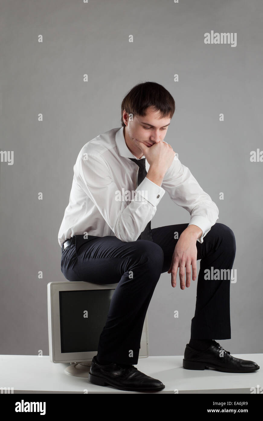 Monitor sitting hi-res stock photography and images - Alamy