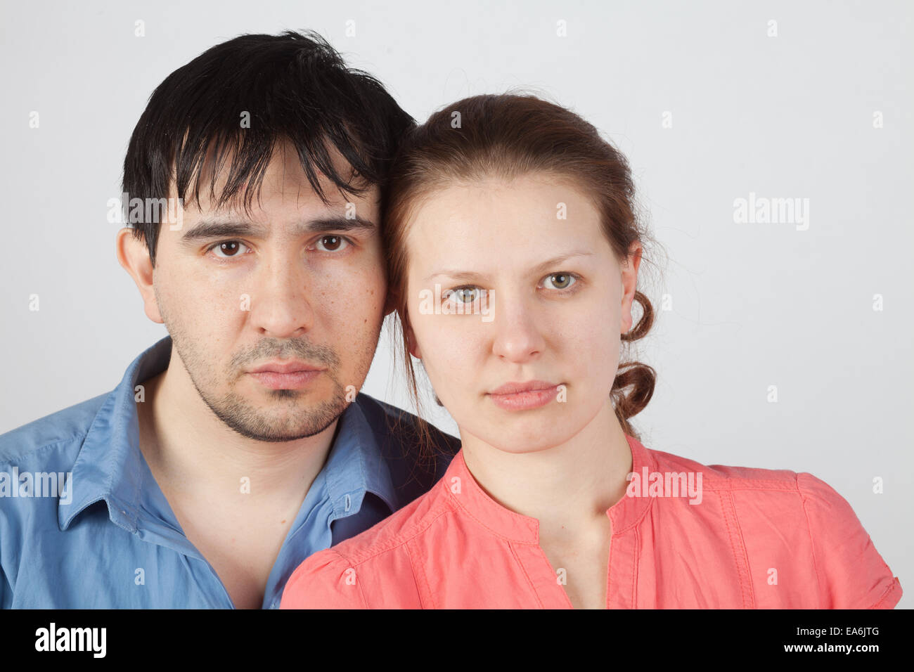 Two young face to face Stock Photo - Alamy