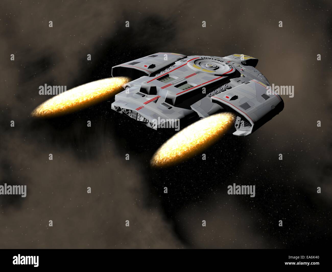 Spaceship - 3D render Stock Photo - Alamy