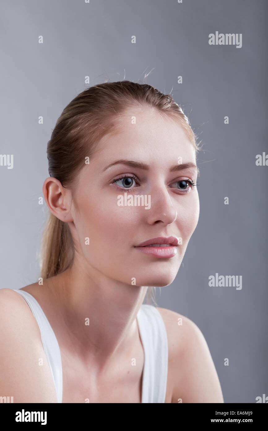 the girl's face Stock Photo - Alamy