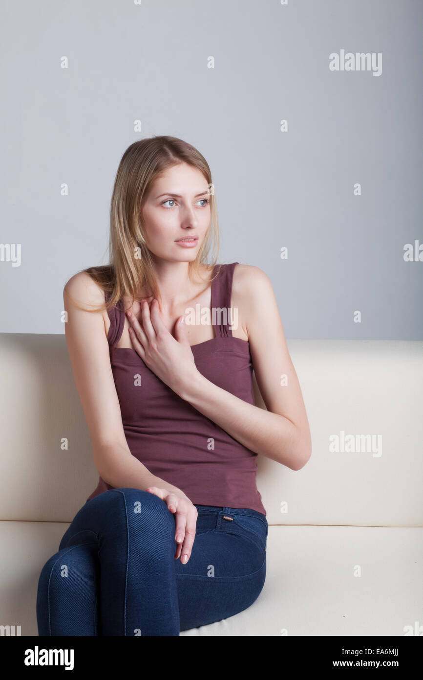 Seated sideways hi-res stock photography and images - Alamy