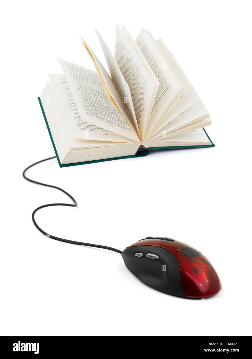 Computer and textbook office Cut Out Stock Images & Pictures - Alamy