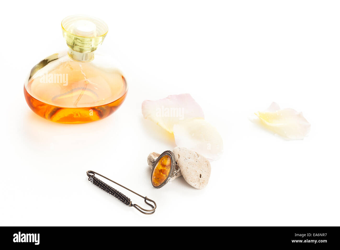 perfume and ring Stock Photo - Alamy