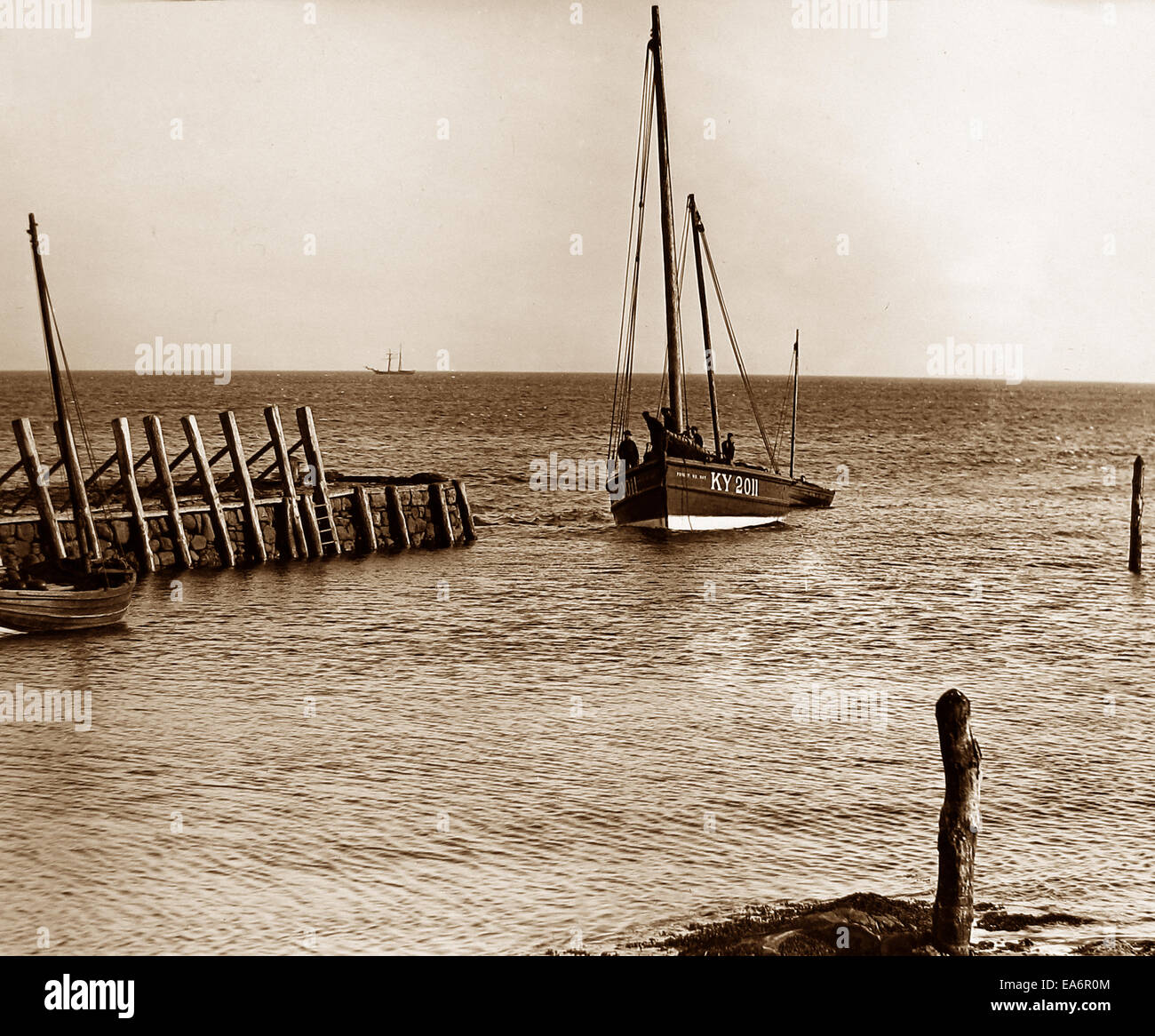 Largo Bay Scotland Victorian period Stock Photo - Alamy