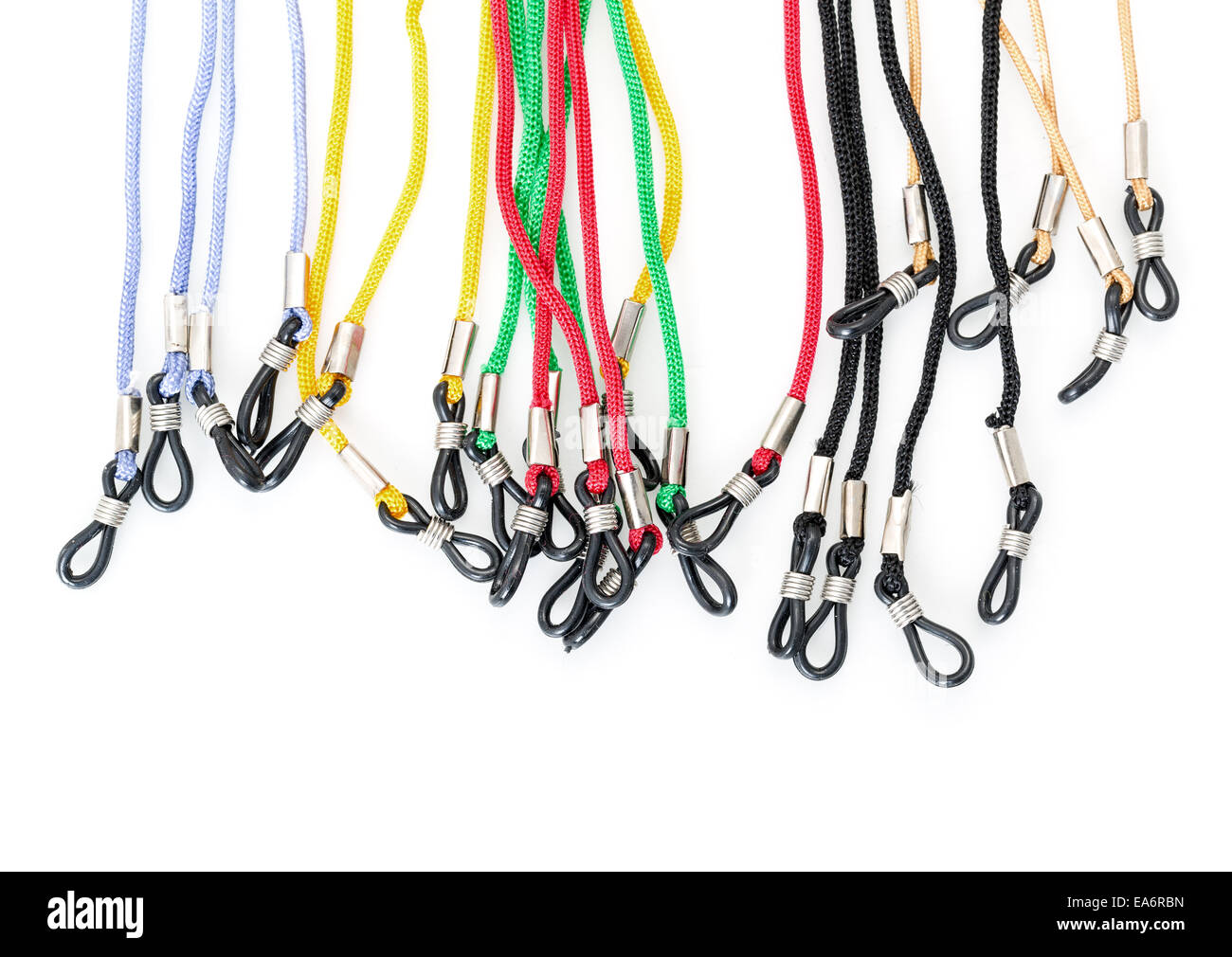 Colorful Cords with a Loops for Eyeglasses, close up Stock Photo - Alamy