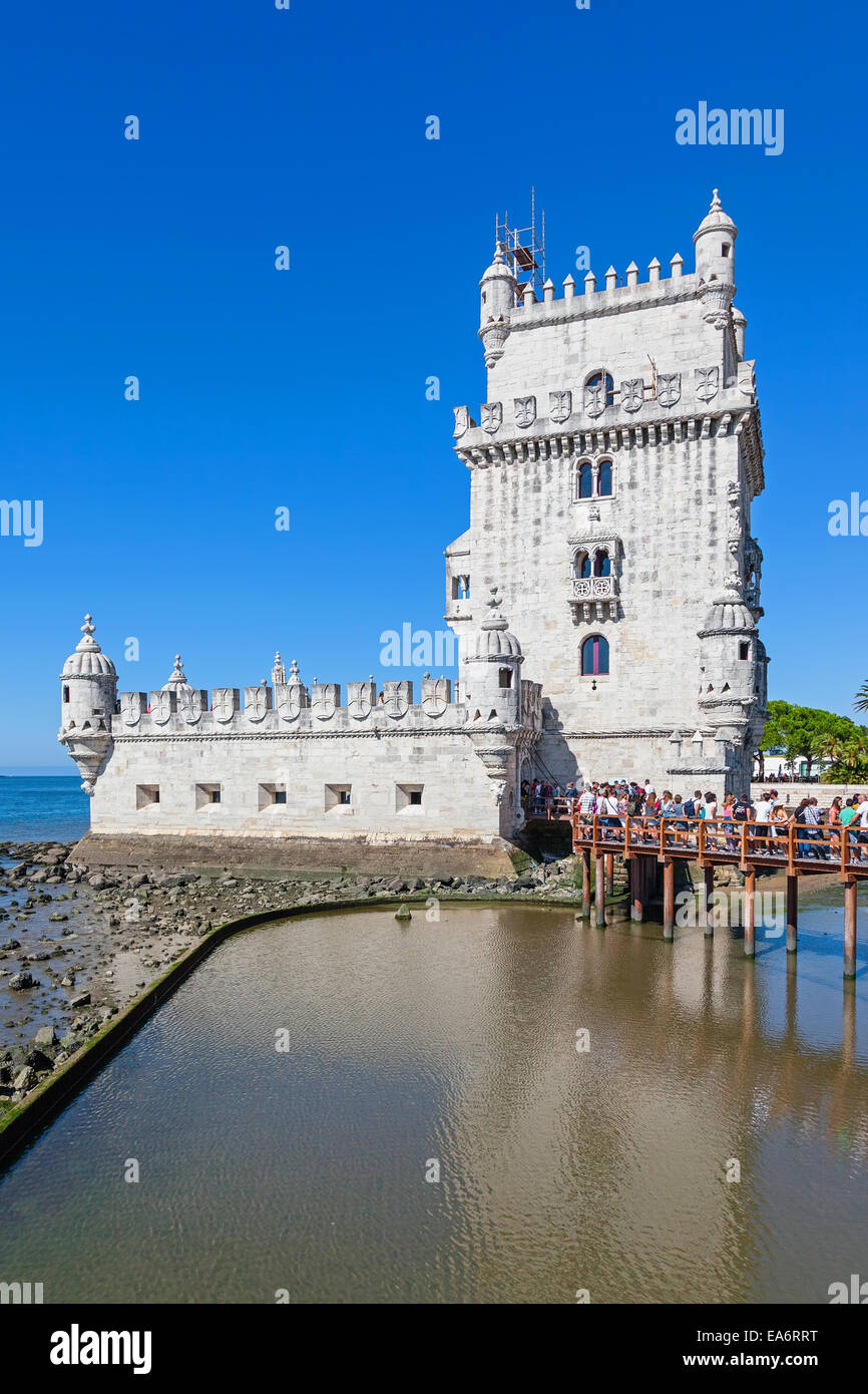 Torre de Belem, a masterpiece of the Manueline Architecture (Portuguese ...