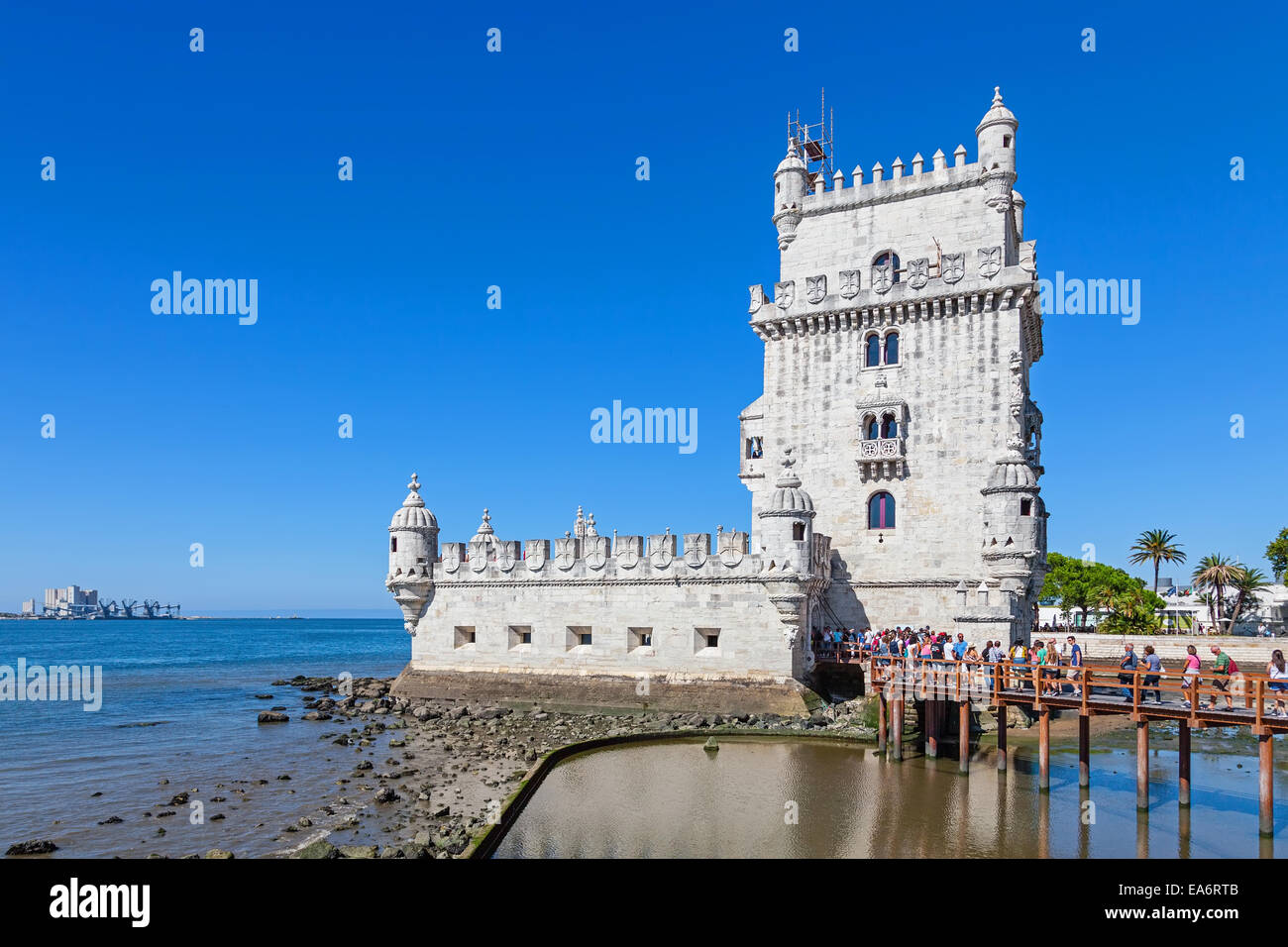 Torre de Belem, a masterpiece of the Manueline Architecture (Portuguese ...