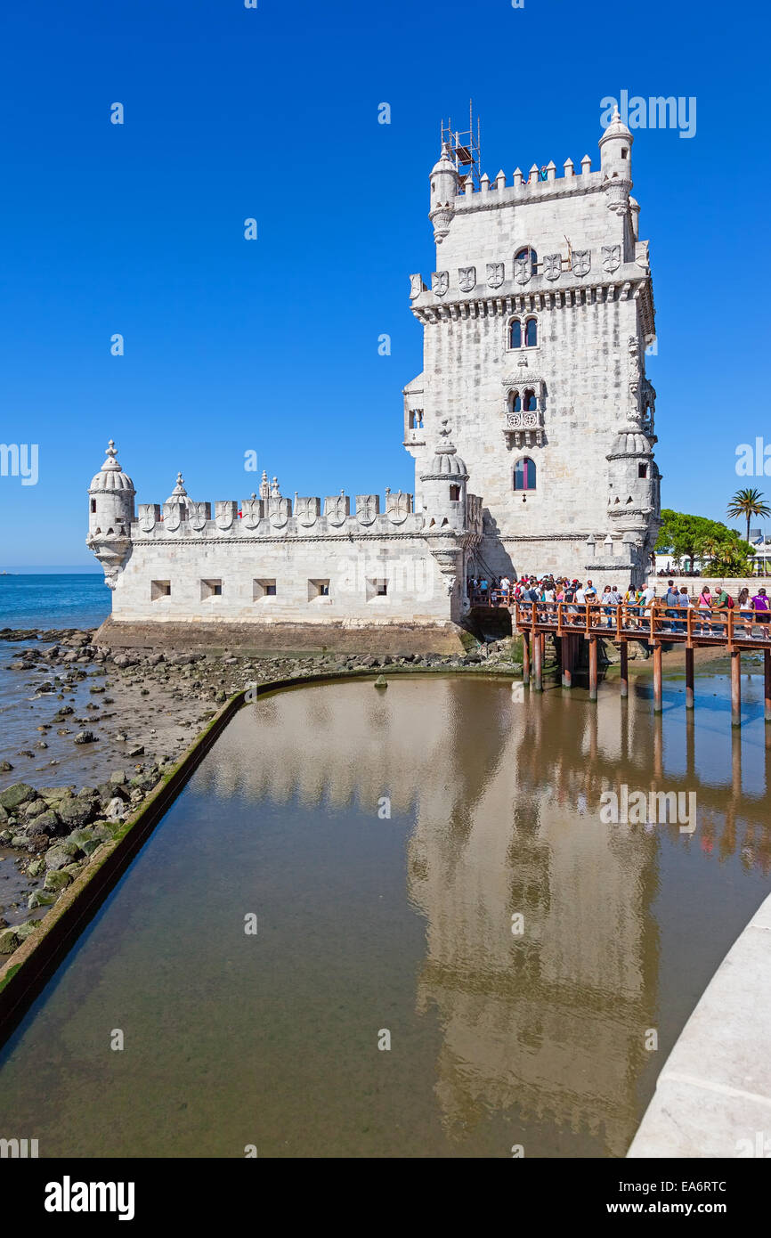 Torre de Belem, a masterpiece of the Manueline Architecture (Portuguese ...
