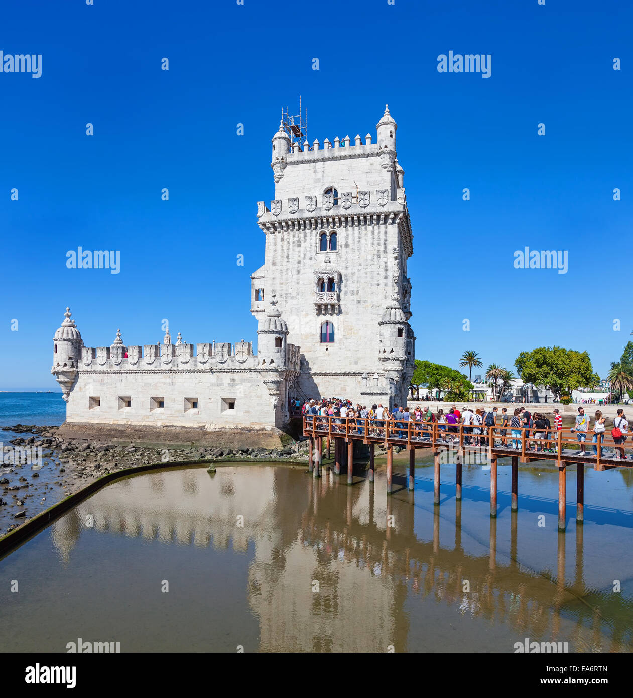 Torre de Belem, a masterpiece of the Manueline Architecture (Portuguese ...
