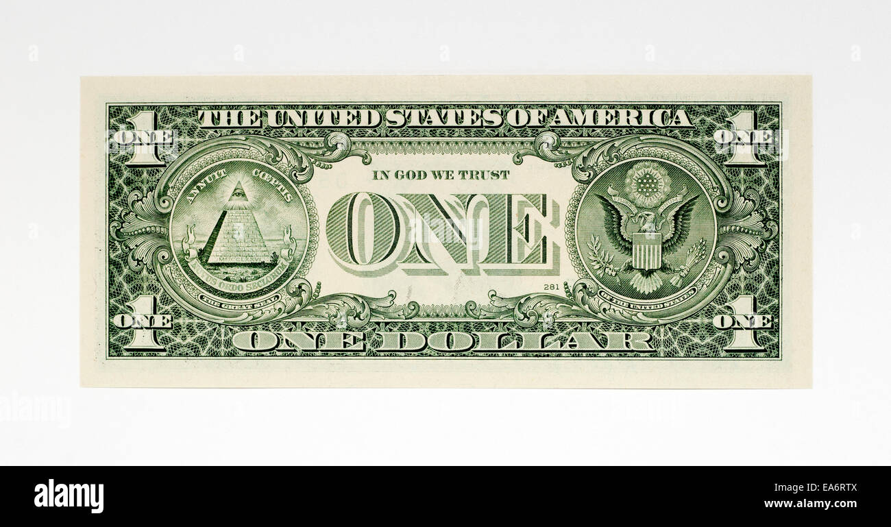 USA 1 One Dollar Bank Note Stock Photo - Alamy