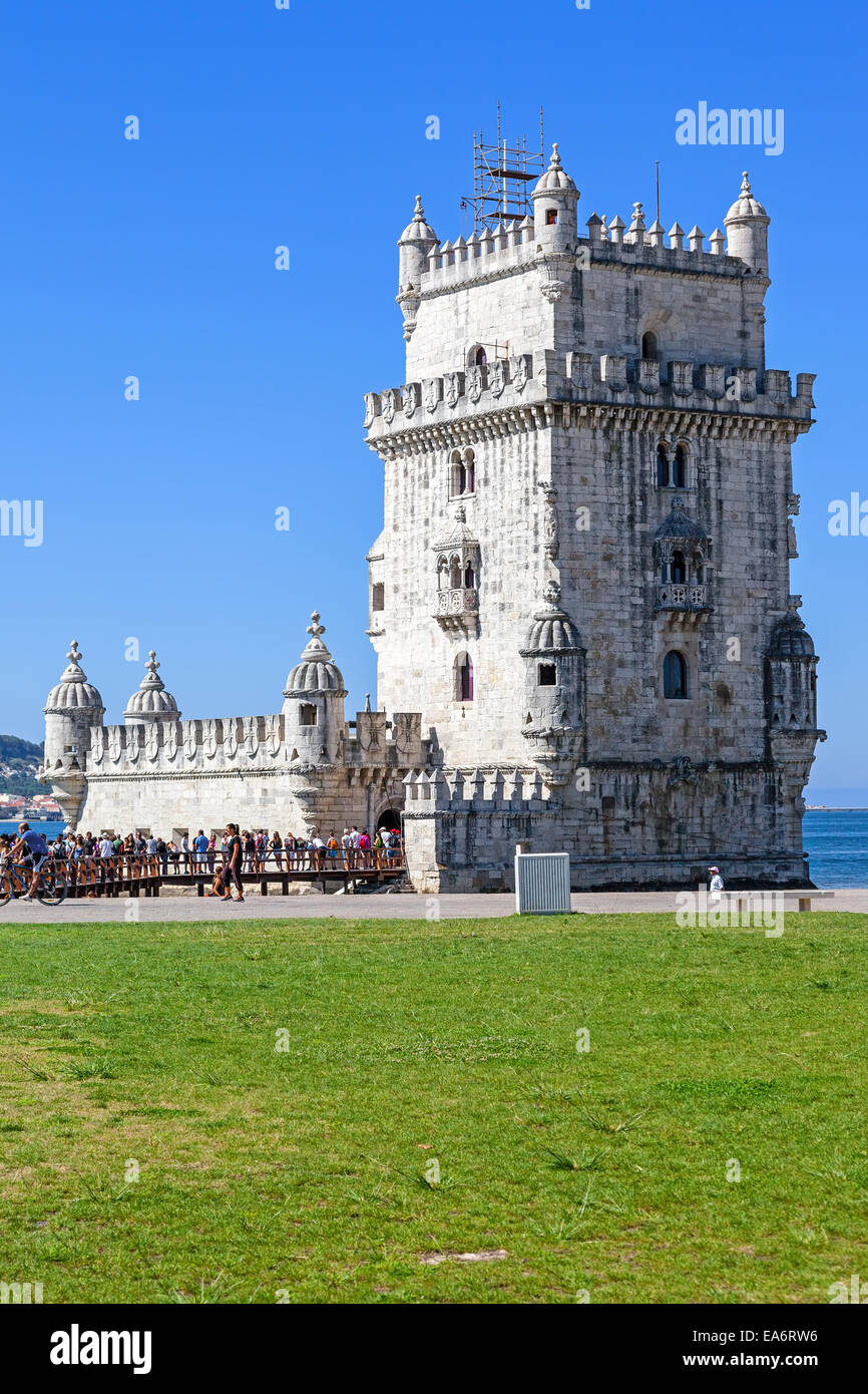 Torre de Belem, a masterpiece of the Manueline Architecture (Portuguese ...