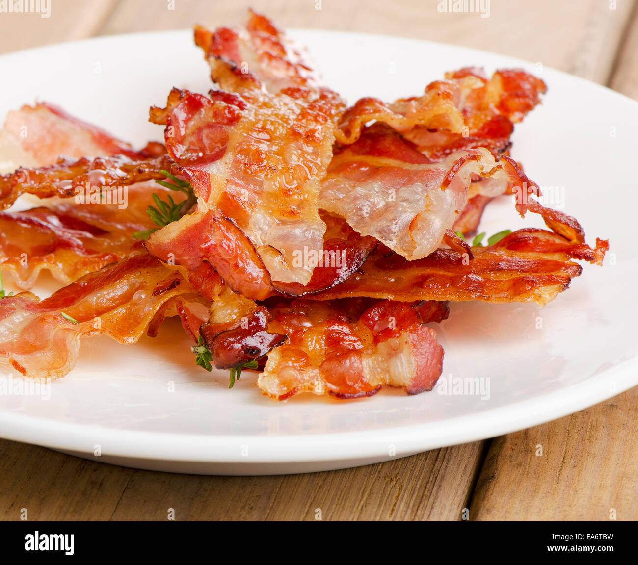 Cooked bacon hi-res stock photography and images - Alamy