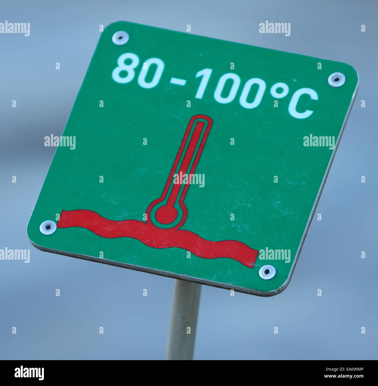 Caution hot water sign hi-res stock photography and images - Alamy