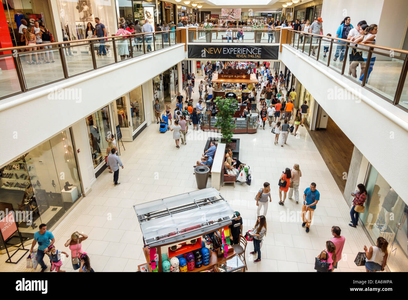 Miami Florida,Aventura mall,multi-level,stores,modern,stores,visitors ...