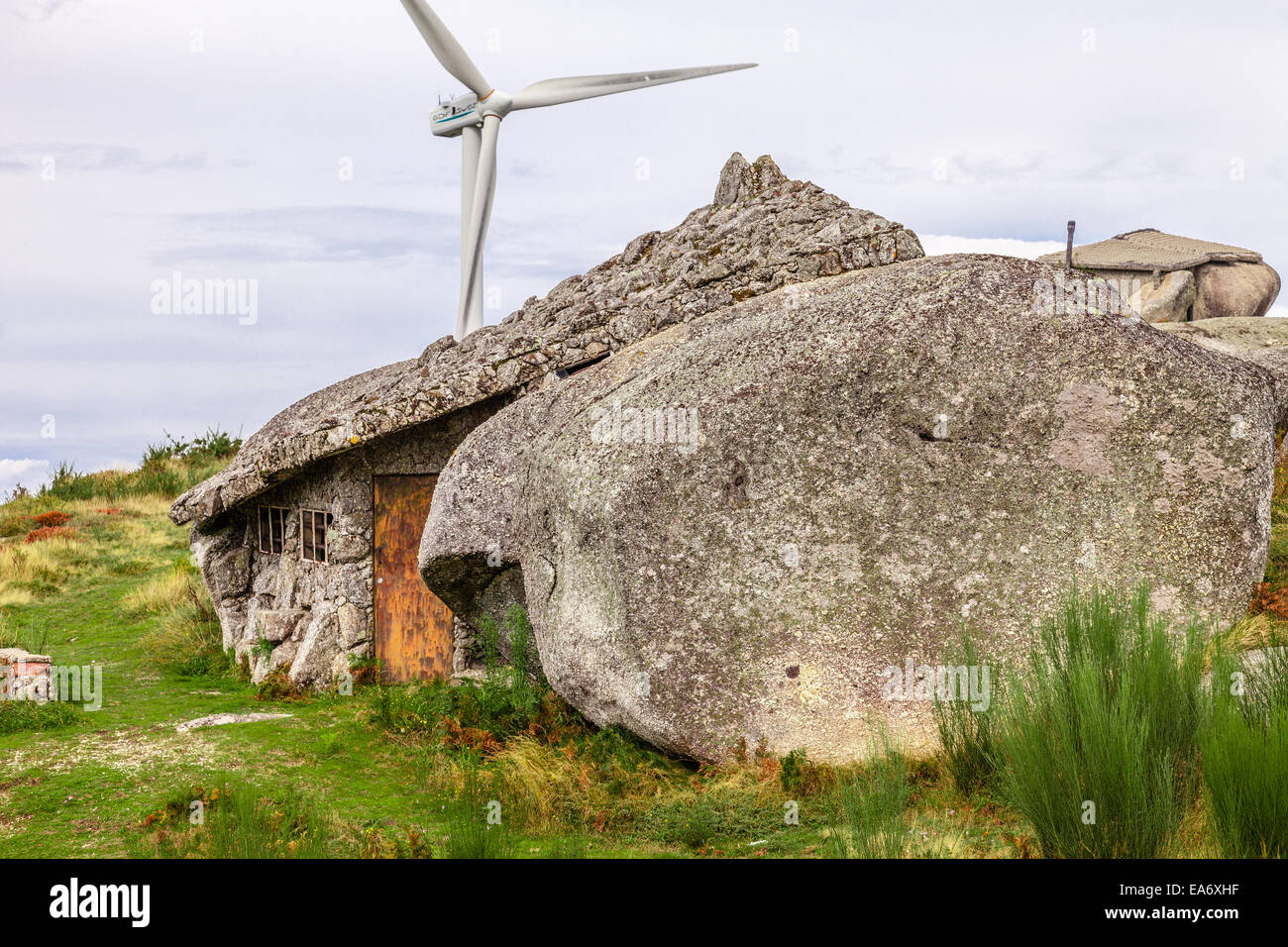 One of the constructions of Casa do Penedo, in Fafe, Portugal. Commonly ...