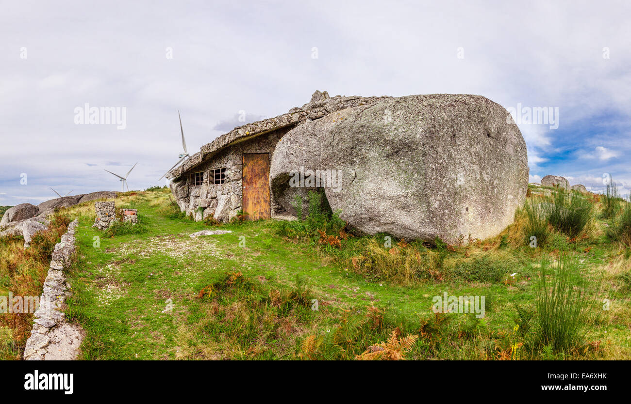 One of the constructions of Casa do Penedo, in Fafe, Portugal. Commonly ...