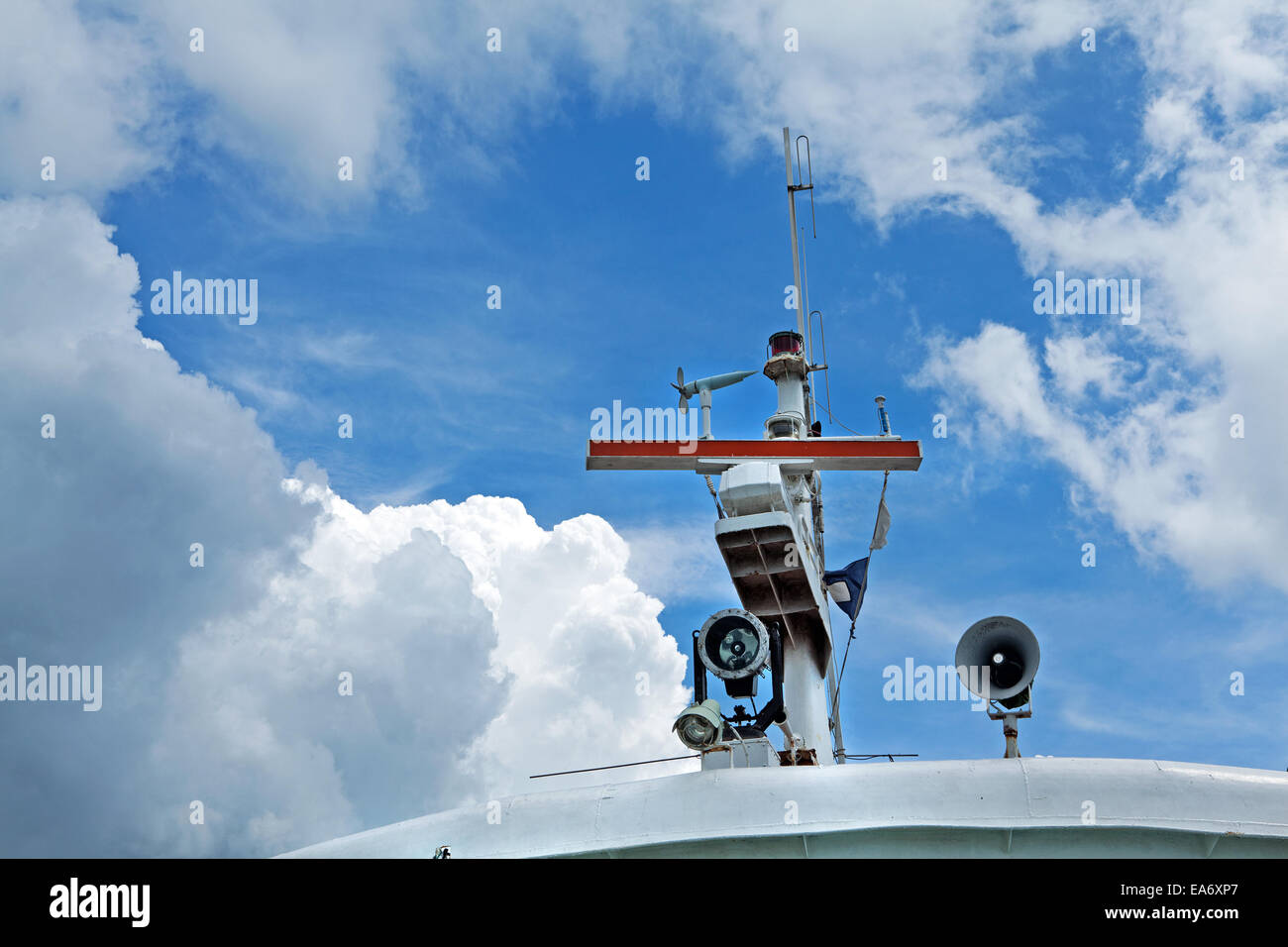 Ship navigation and communication systems Stock Photo - Alamy