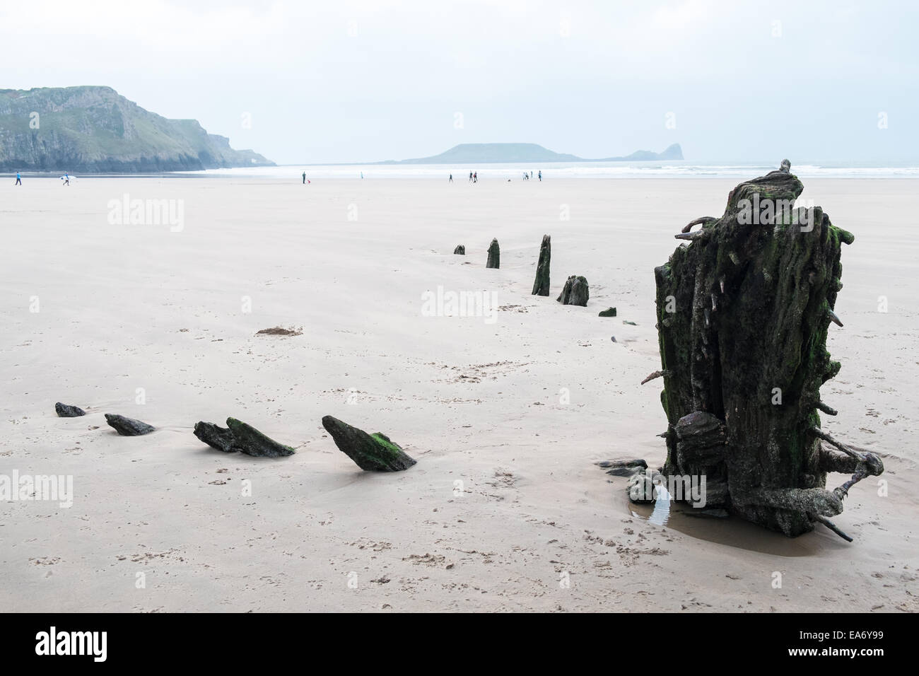 Llangennith beach wales hi-res stock photography and images - Alamy