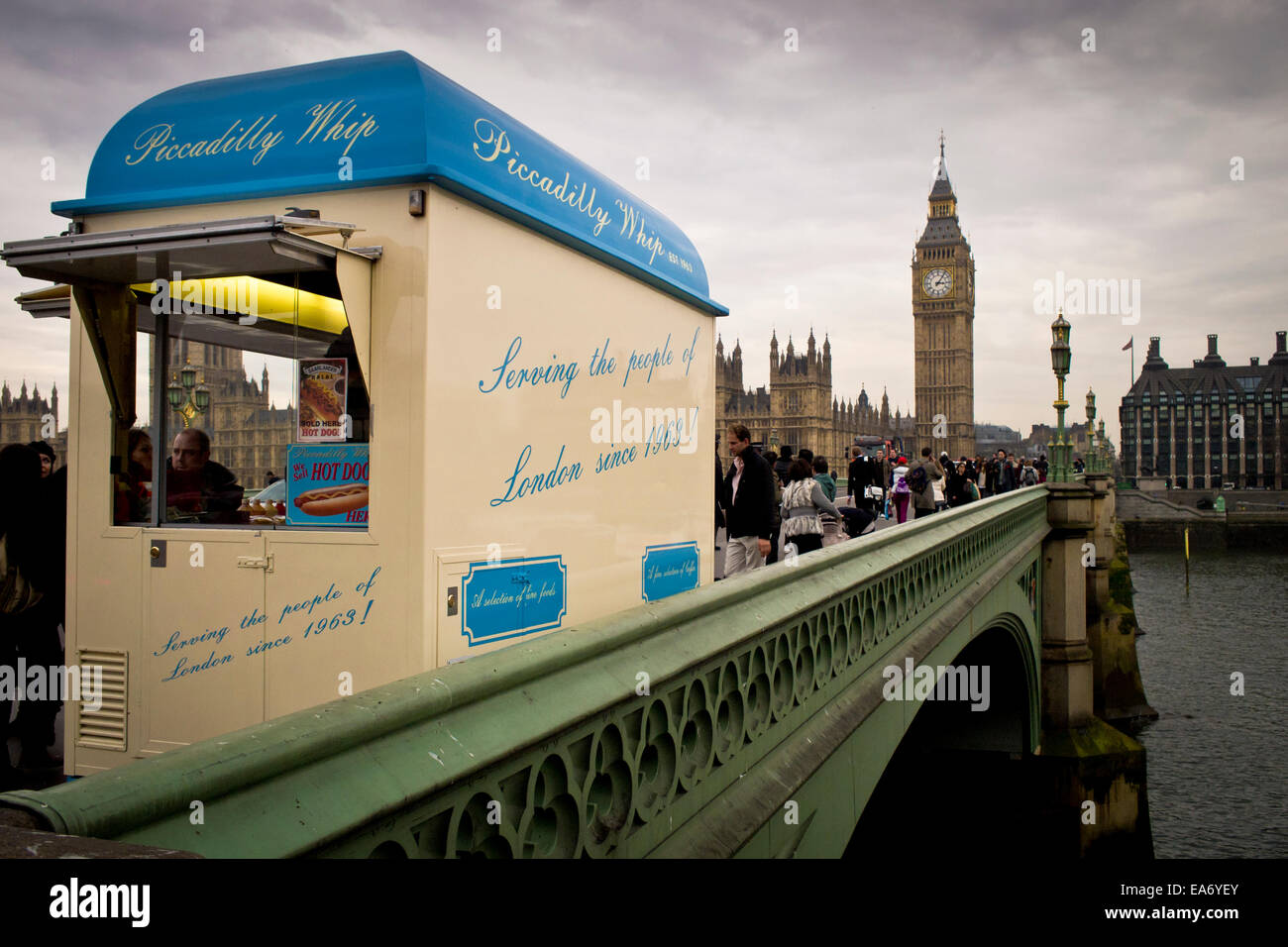 Activity on Westminster bridge - London Stock Photo - Alamy