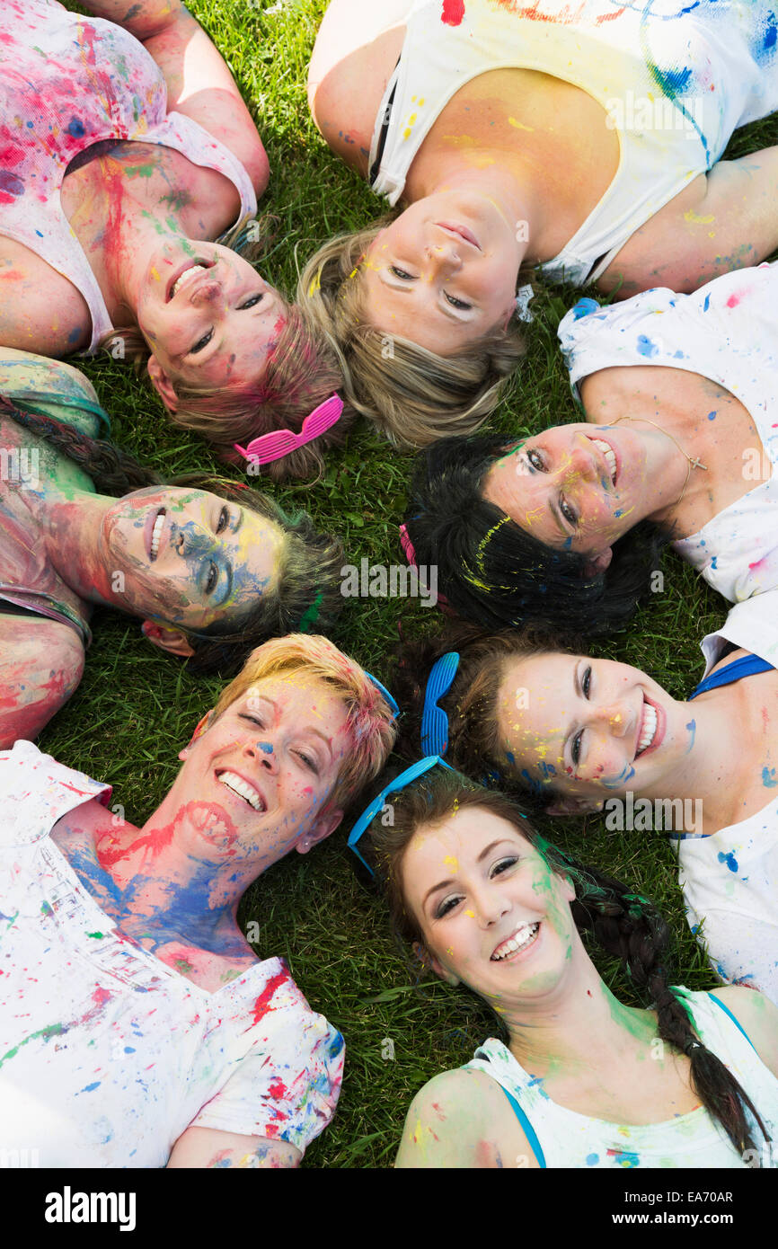 Paint the Bride stagette party; Edmonton, Alberta, Canada Stock Photo ...