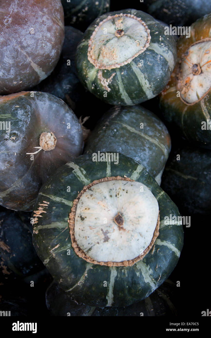 Buttercup squash at the market Stock Photo - Alamy