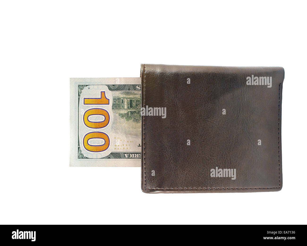 100 dollar bill hundred wallet Cut Out Stock Images & Pictures - Alamy