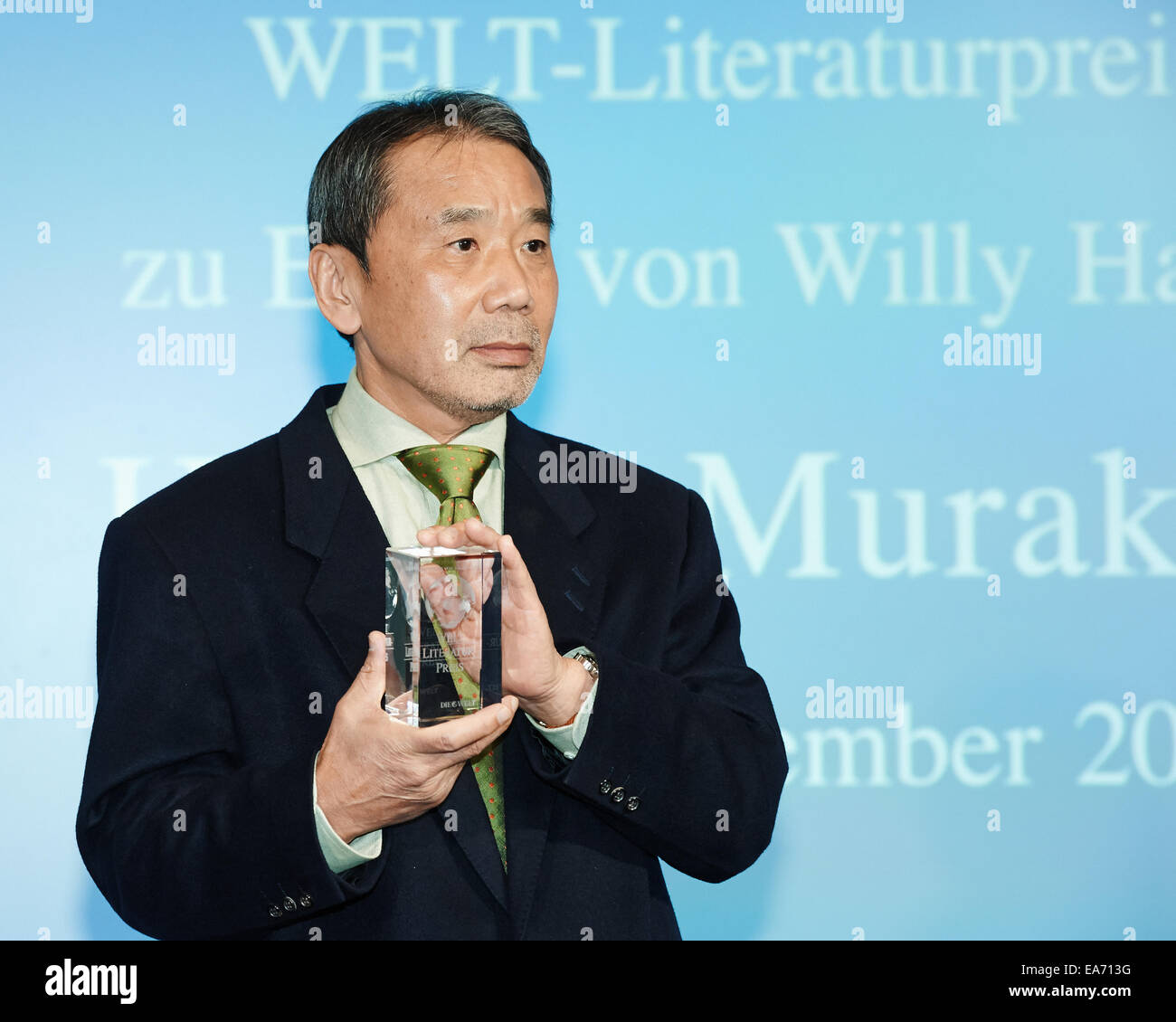 Berlin, Germany. 07th Nov, 2014. Japanese writer Haruki Murakami ...