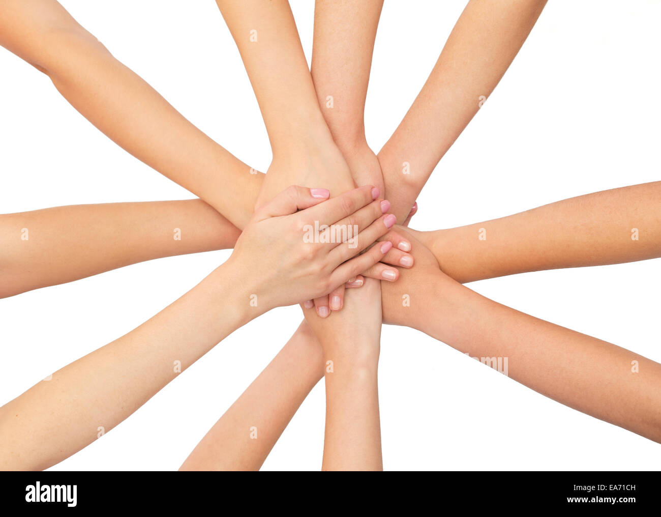 close up of hands on top Stock Photo - Alamy