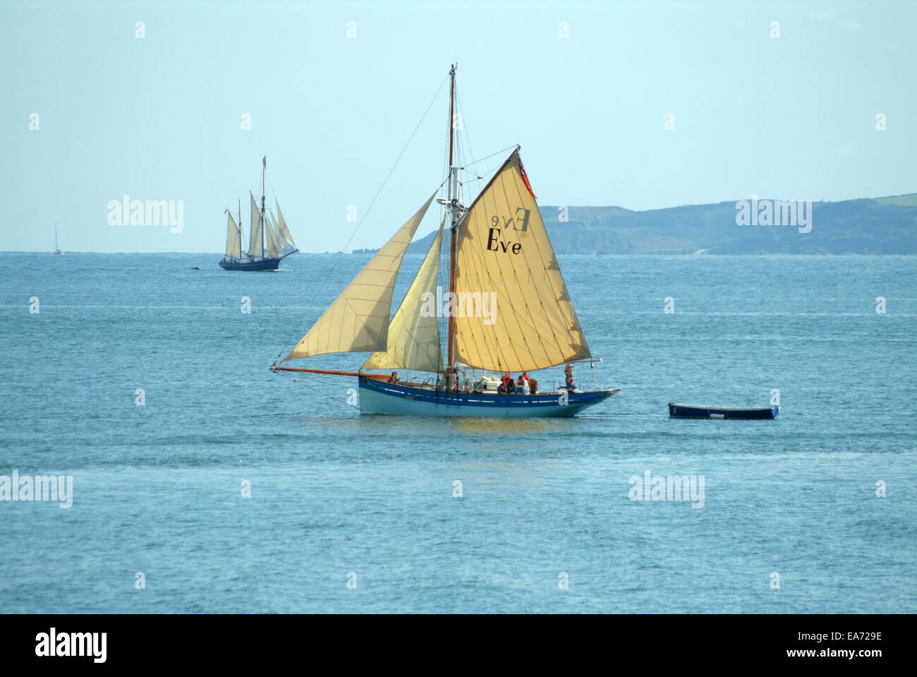 Falmouth lugger & Tall Ship Stock Photo - Alamy