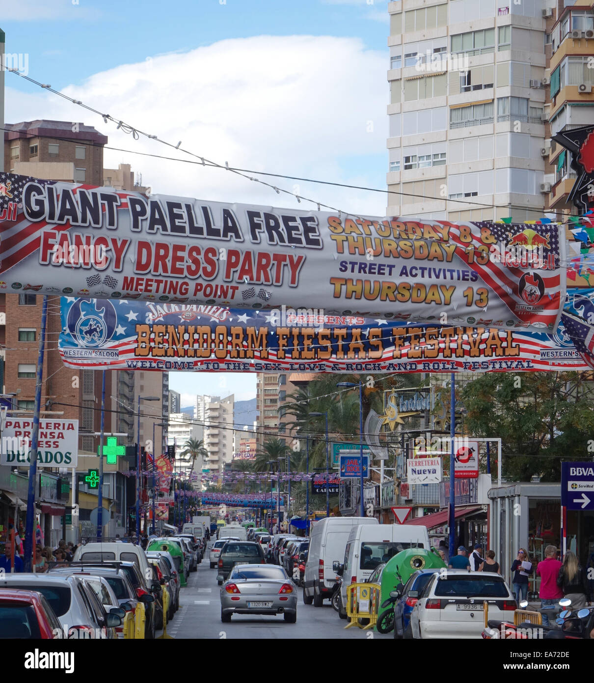 Benidorm, Spain. 07th Nov, 2014. The British Fancy Dress Street Party ...