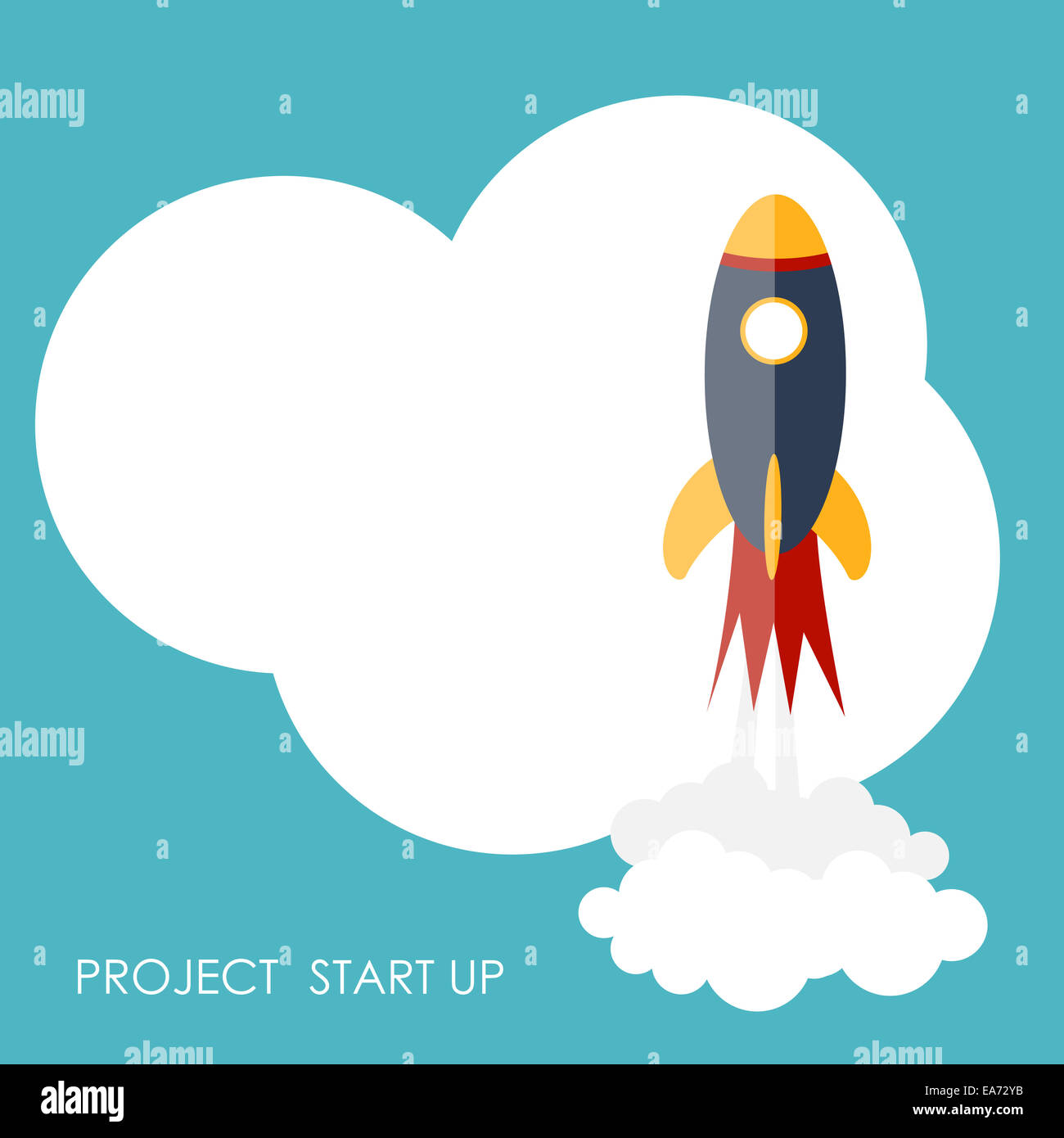 Quick Start Up Flat Concept Vector Illustration Stock Photo - Alamy