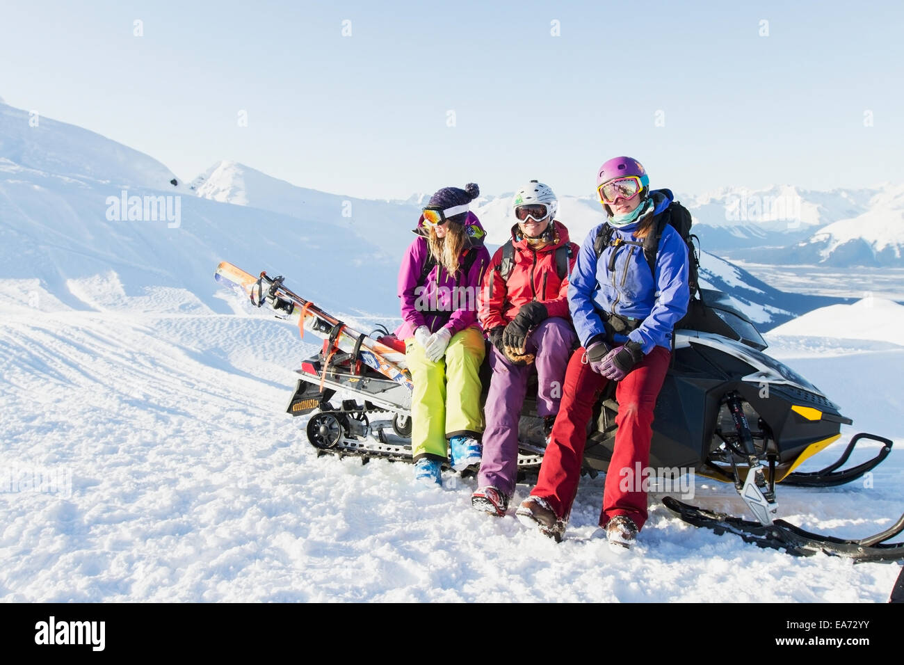 Women snowmobile hi-res stock photography and images - Alamy