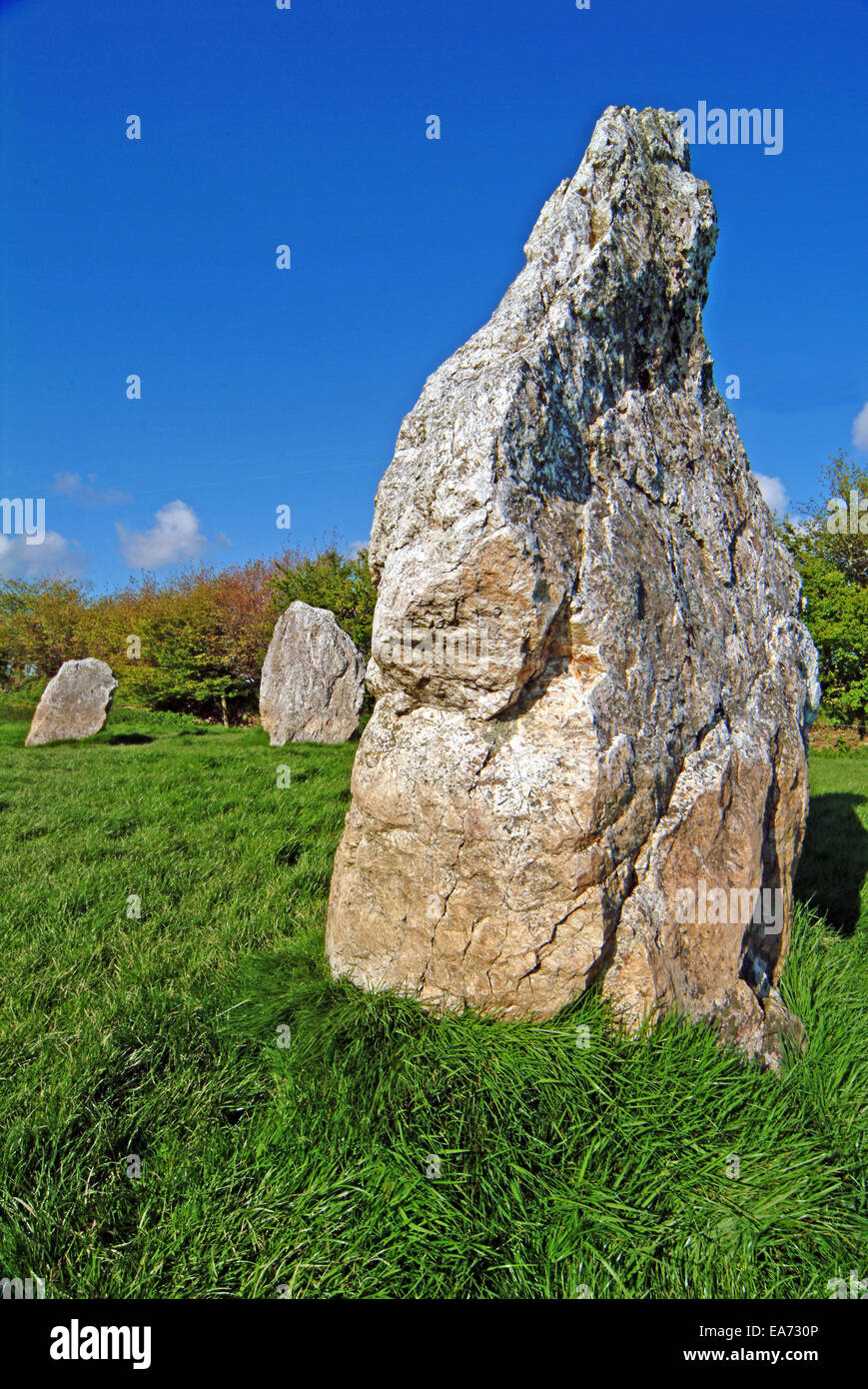 Duloe Stone Circle Caradon Stock Photo - Alamy