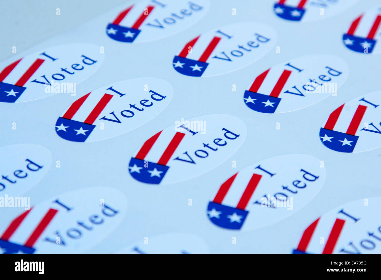 "I Voted" stickers Stock Photo - Alamy