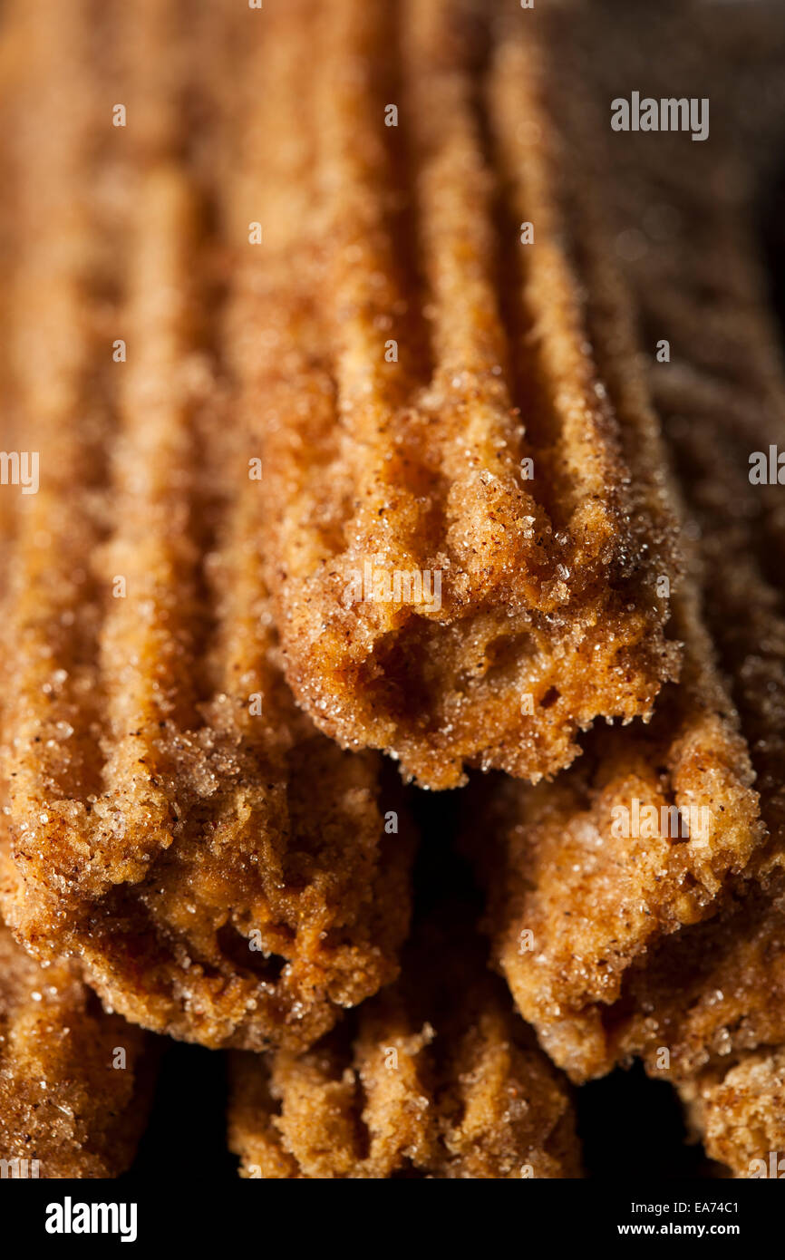 Homemade Deep Fried Churros with Cinnamon and Sugar Stock Photo - Alamy