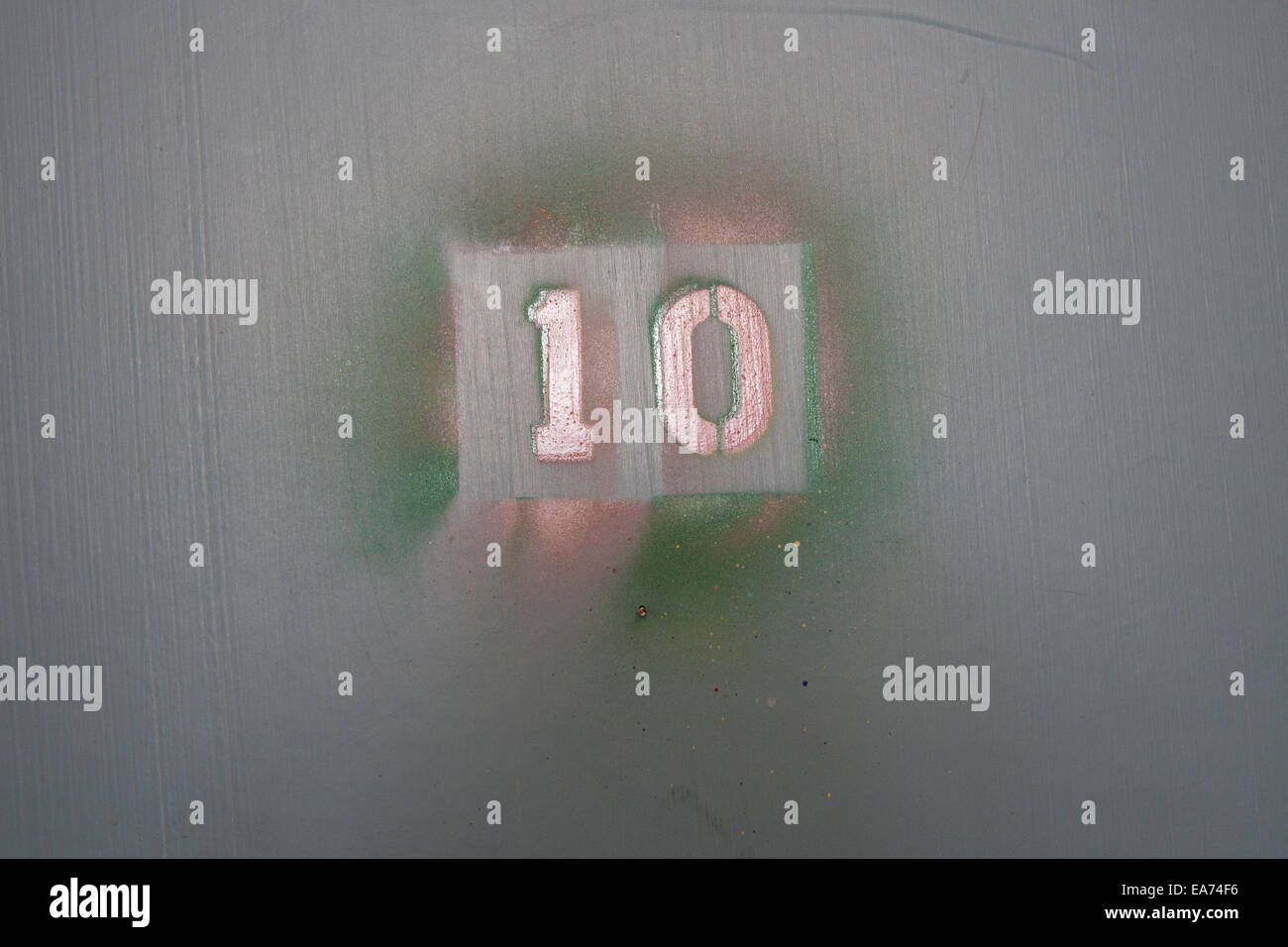 The door numbered ten Stock Photo - Alamy