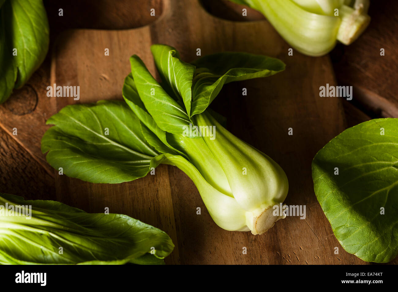 Raw Organic Baby Bok Choy on a Background Stock Photo - Alamy