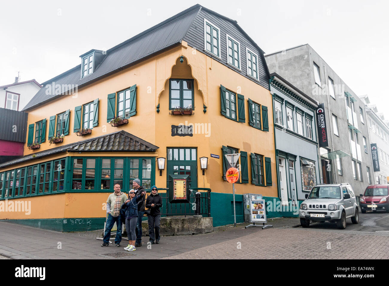 Street scene in downtown Reykjavik, Iceland Stock Photo - Alamy