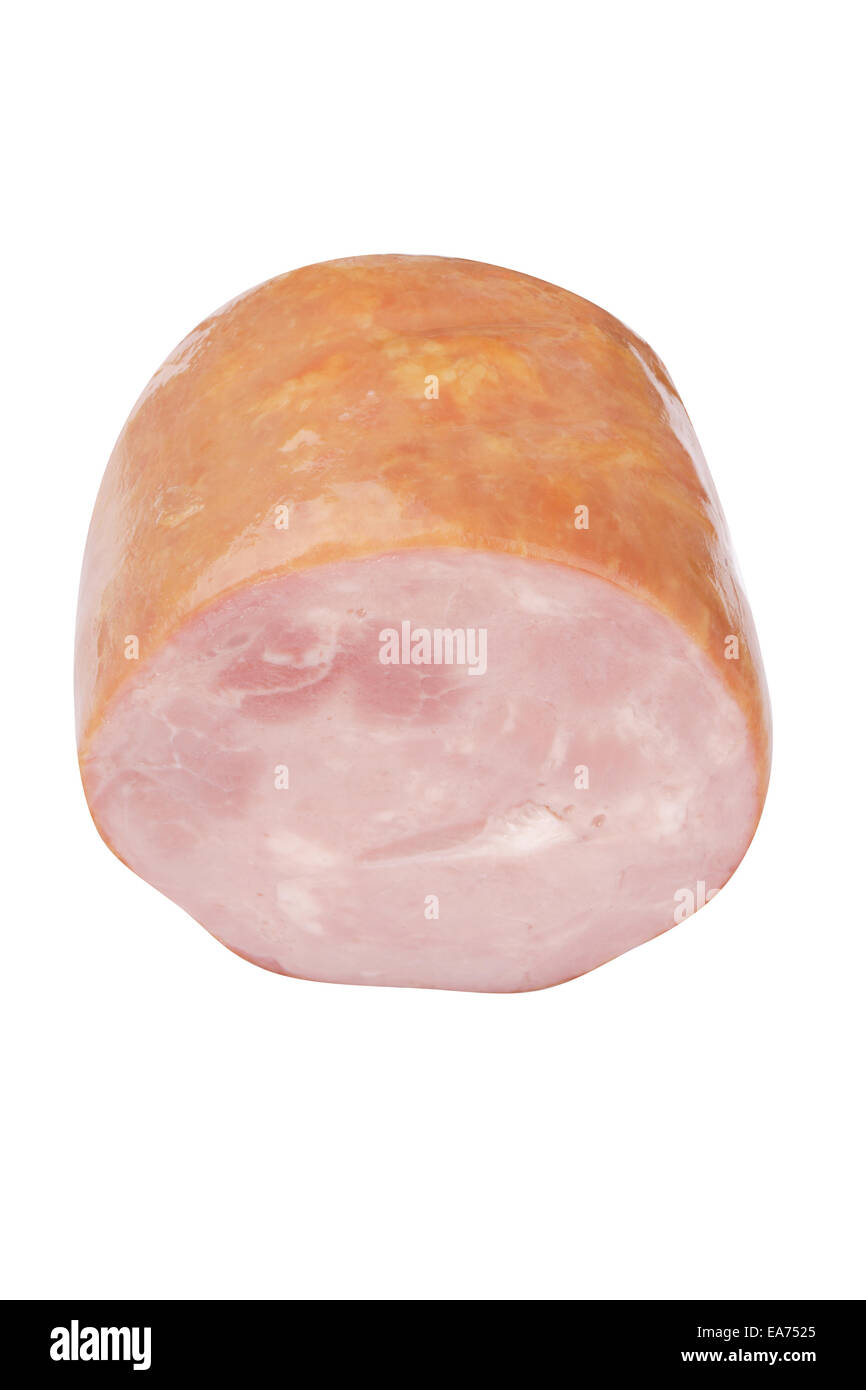 Piece of Ham Isolated Stock Photo - Alamy