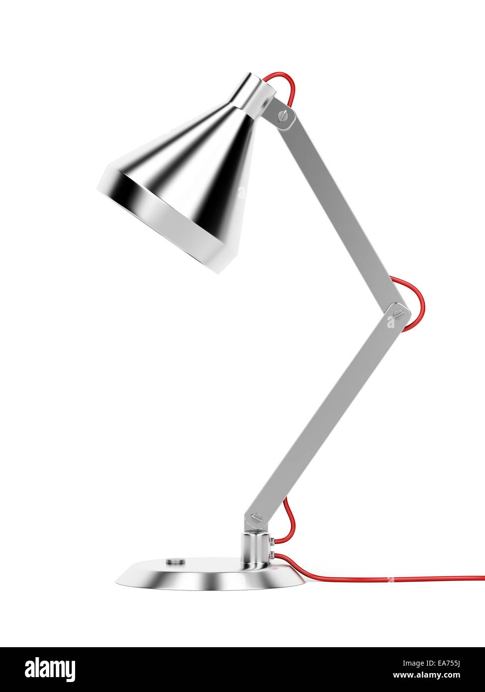 Modern desk lamp on white background Stock Photo - Alamy